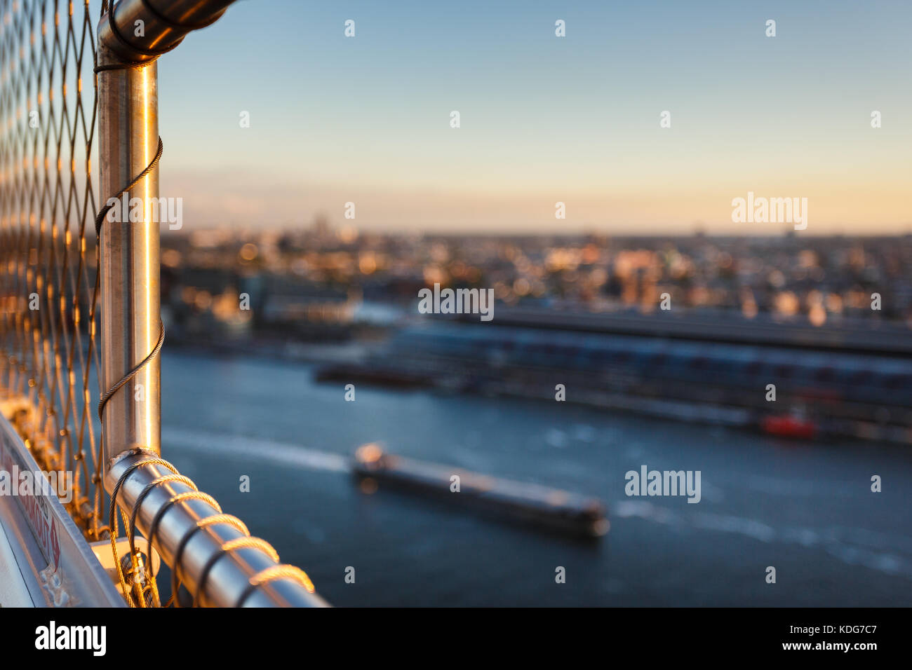Sunset view through fence hi-res stock photography and images - Alamy