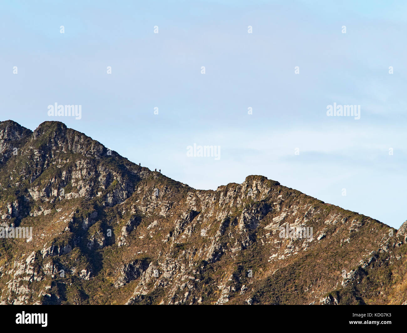 Walkers at the top of Slieve League cliffs the highest sea cliffs in ...