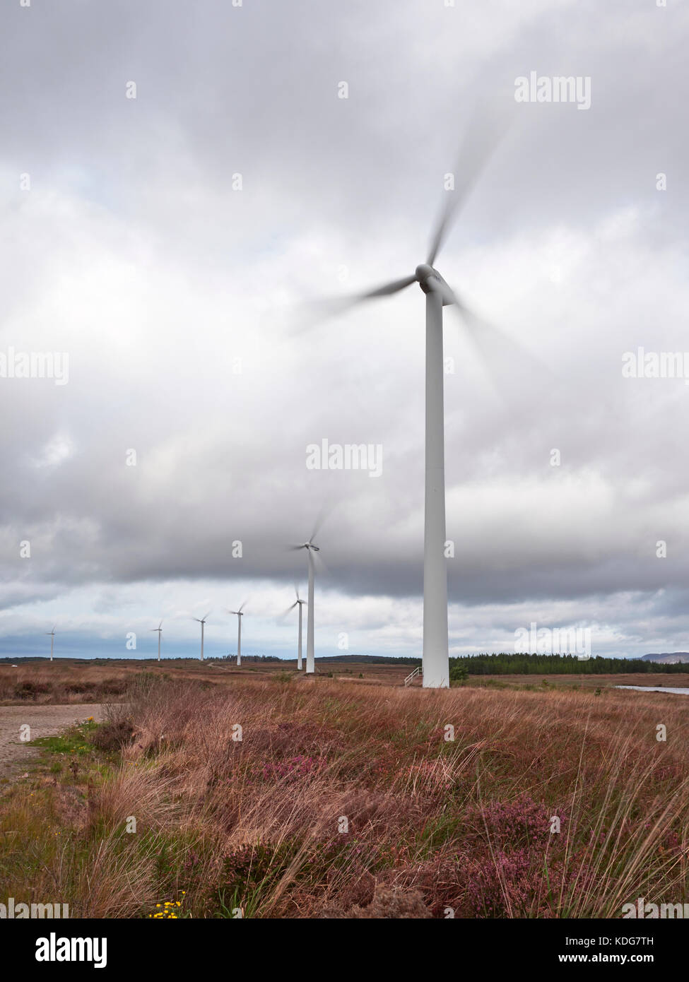Wind farm for sustainable energy in County Donegal Ireland Stock Photo ...