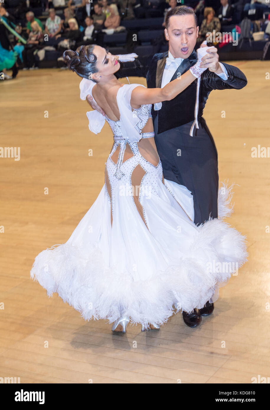 Ballroom dancers at the International Ballroom Championships at the ...