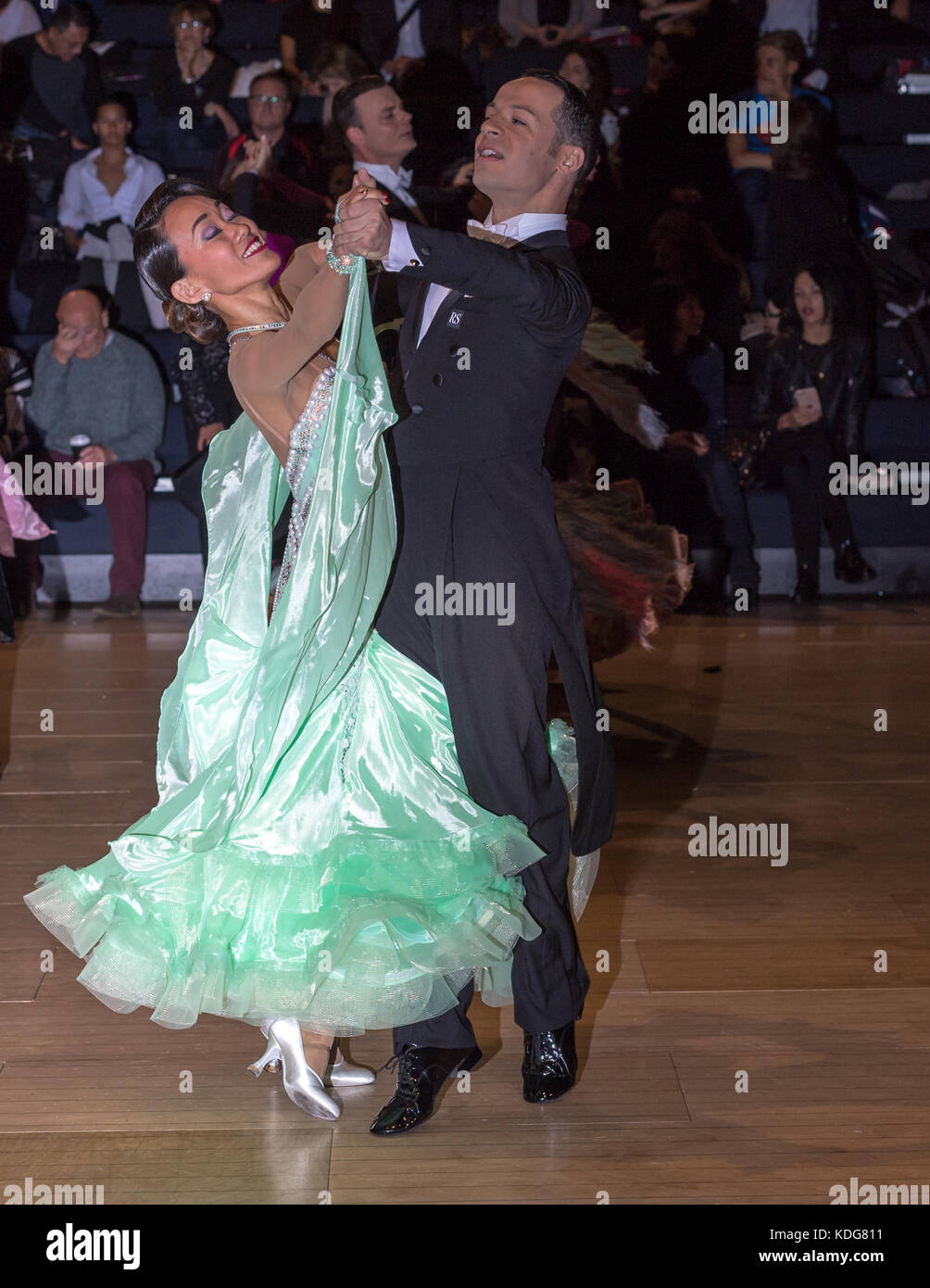 Ballroom dancers at the International Ballroom Championships at the ...