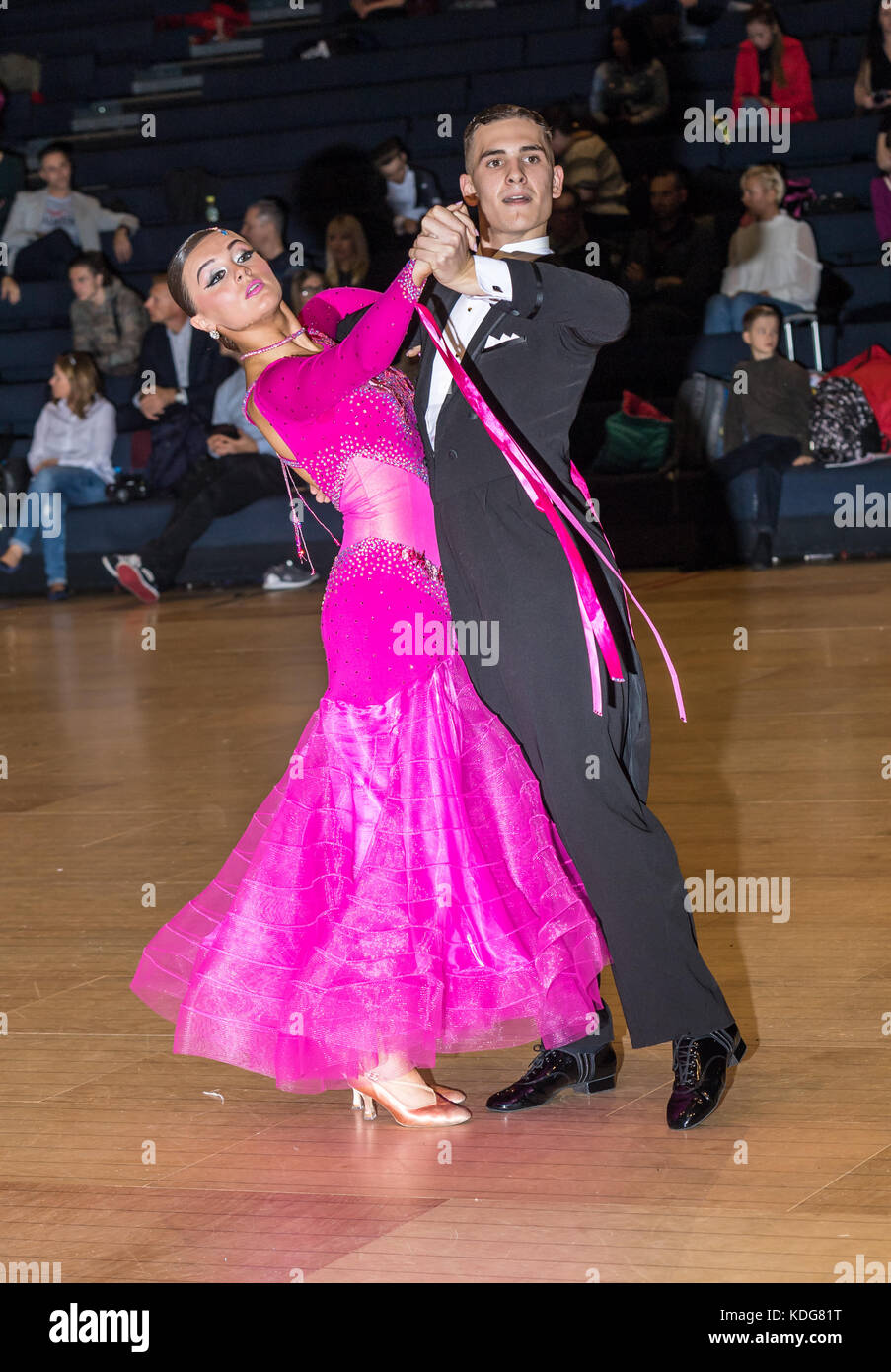 Ballroom dancers at the International Ballroom Championships at the ...