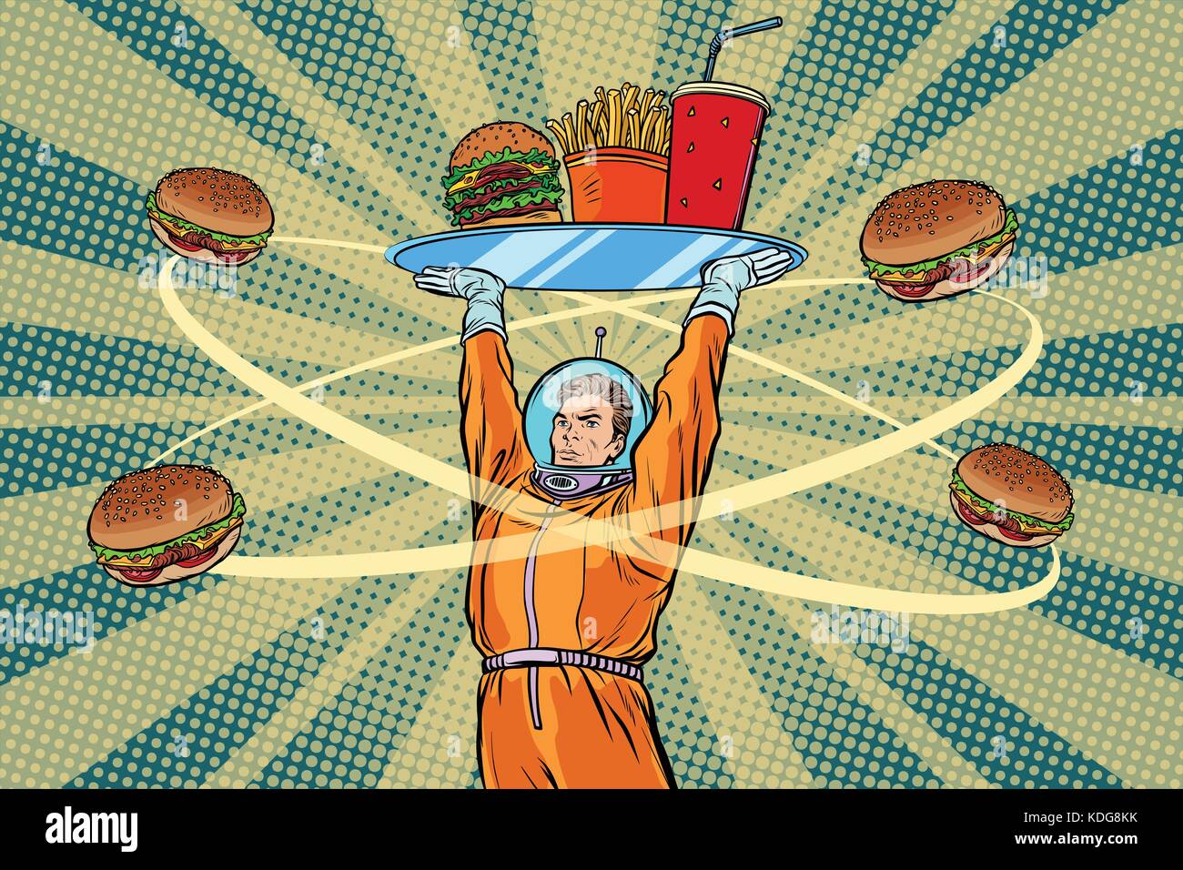 Fast food pop art hi-res stock photography and images - Alamy