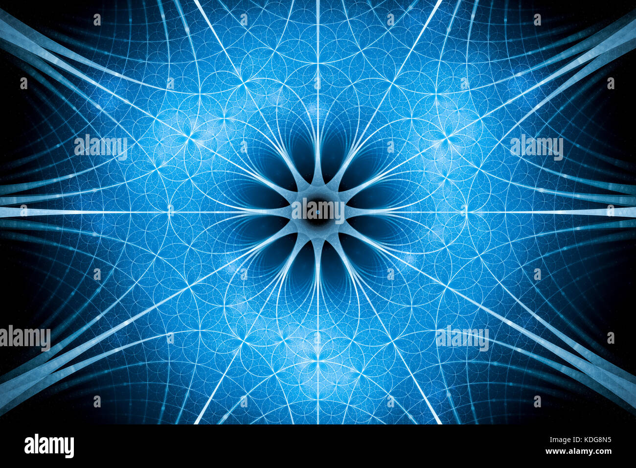 Hyperbolic spherical geometric fractal, computer generated abstract ...