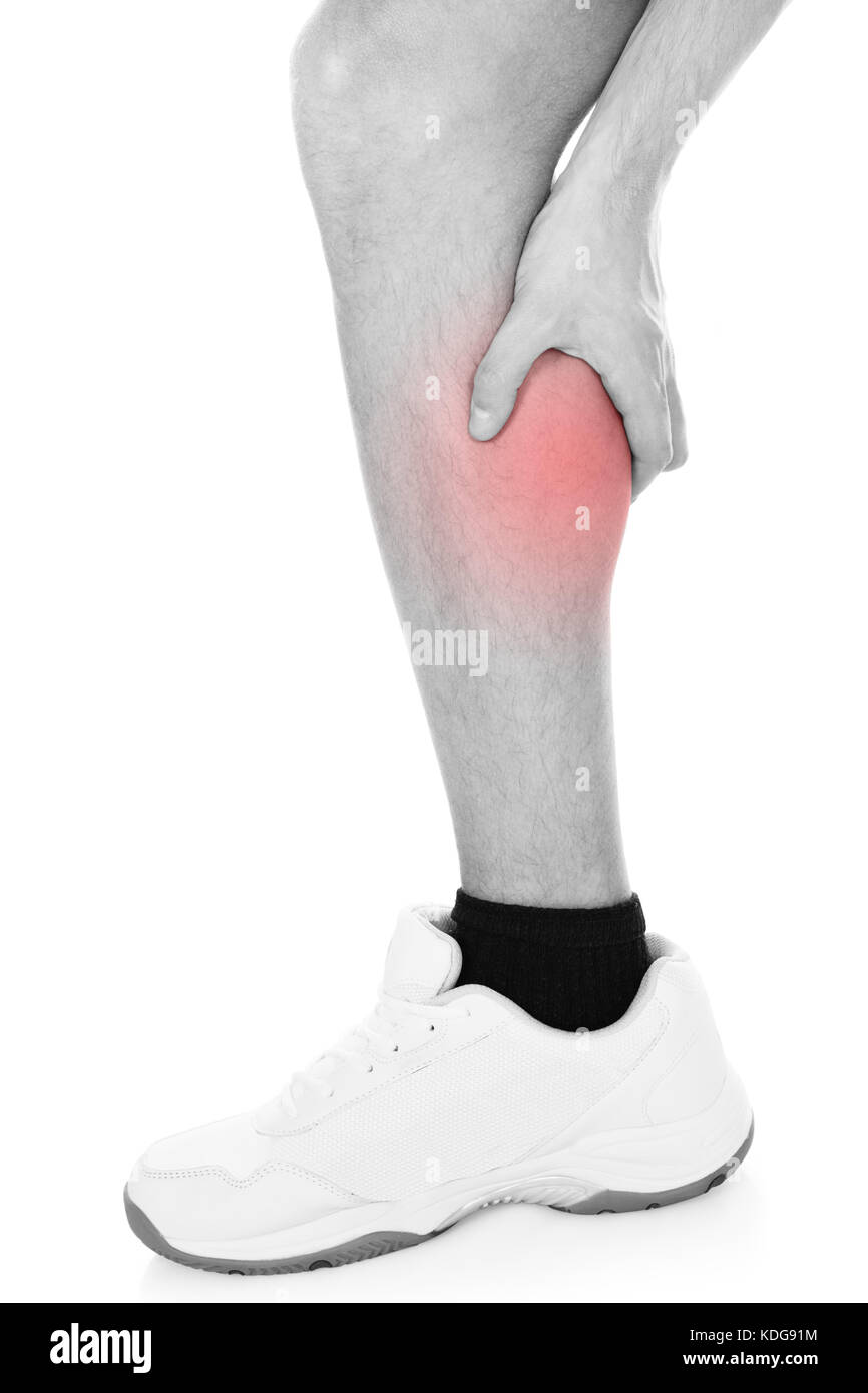 Man strain injury leg hi-res stock photography and images - Alamy