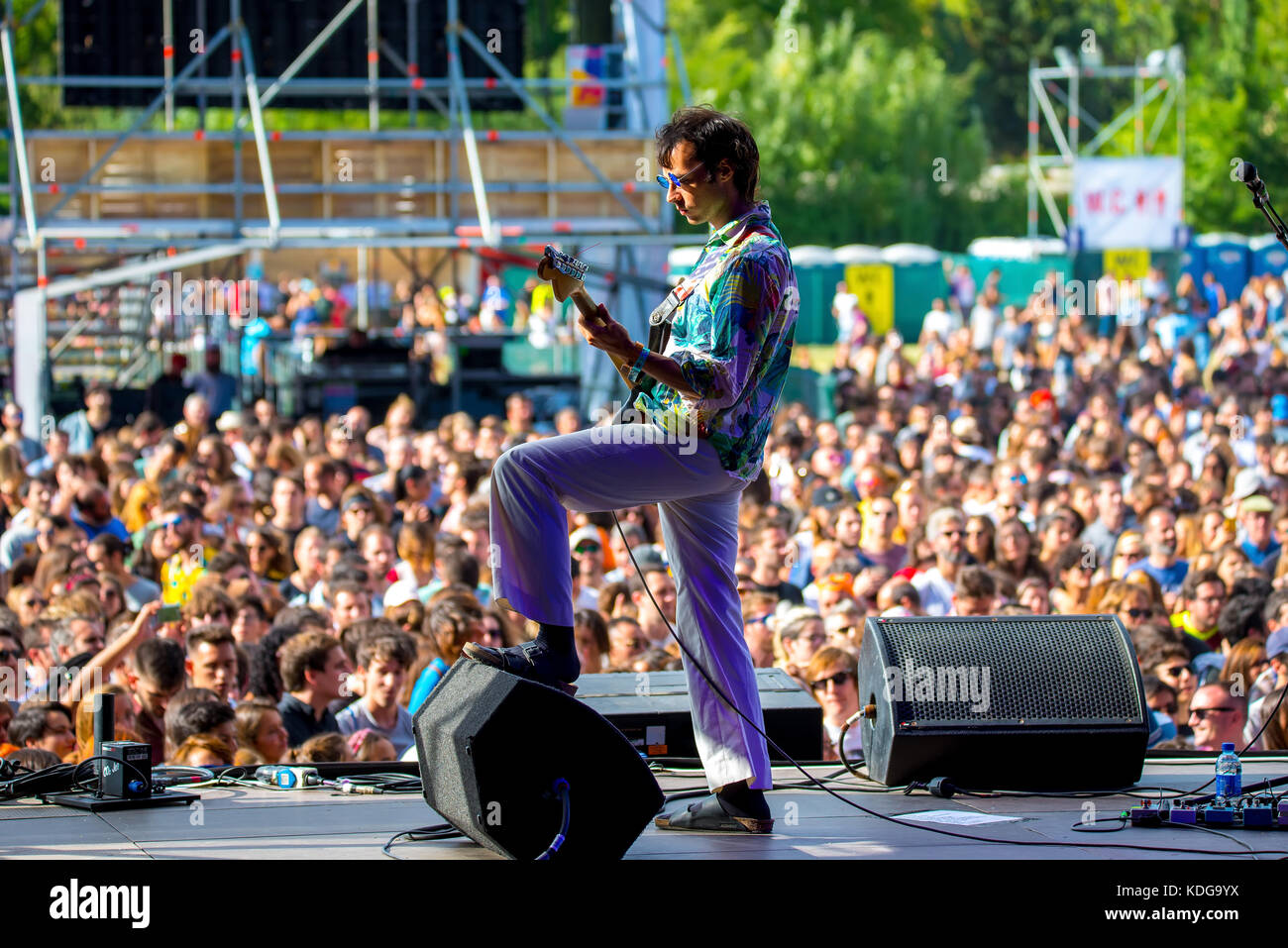 MADRID - SEP 9: La Femme (french psychedelic pop band) perform in ...