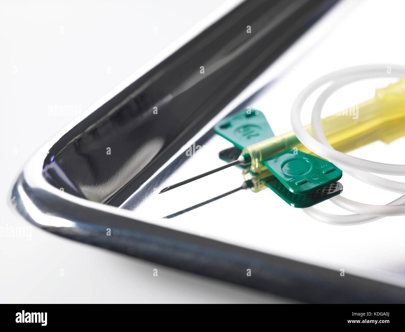 Vacutainer for collecting a blood sample on a tray Stock Photo - Alamy