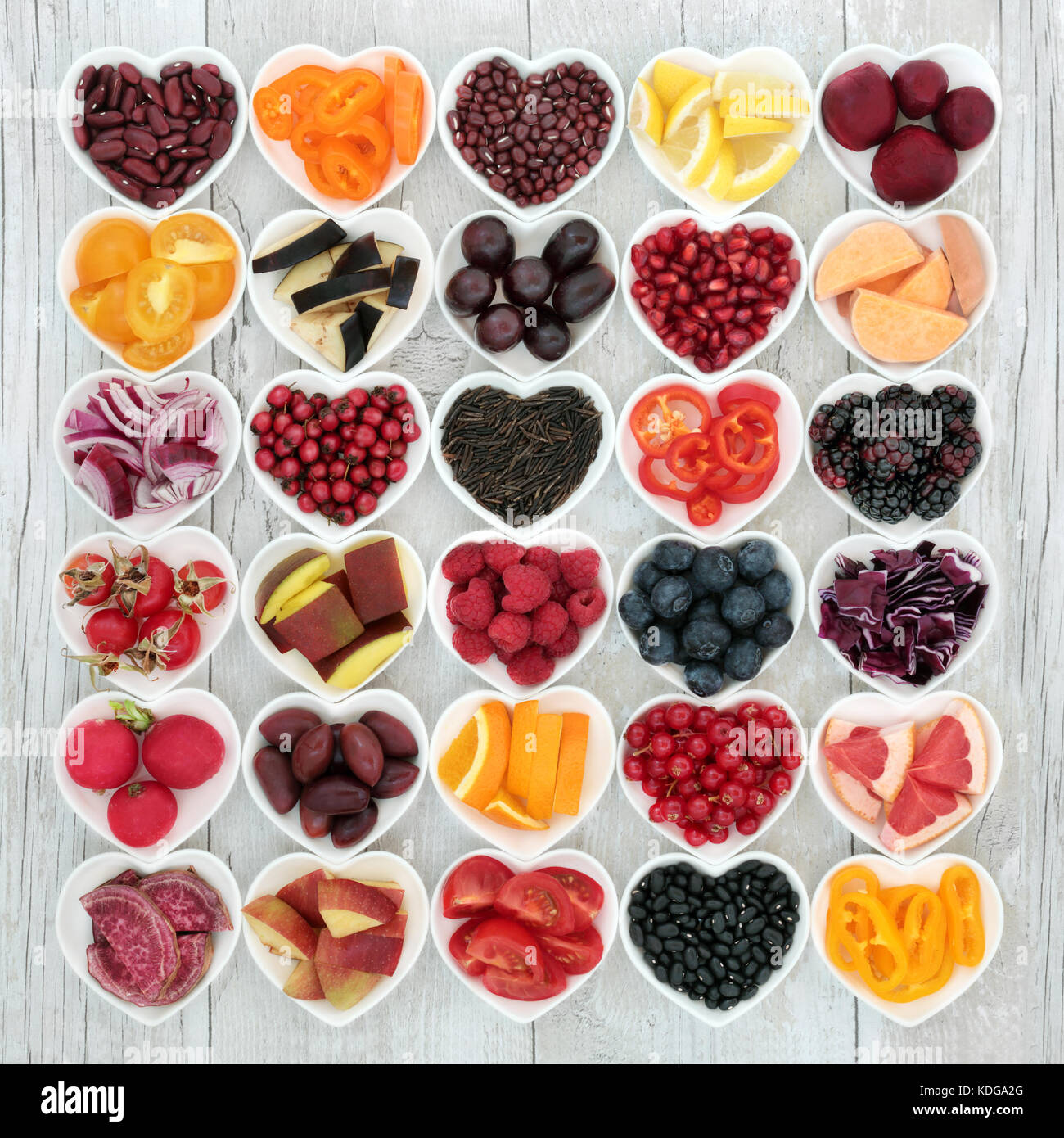 Healthy eating super food to promote good health with fruit, vegetables ...