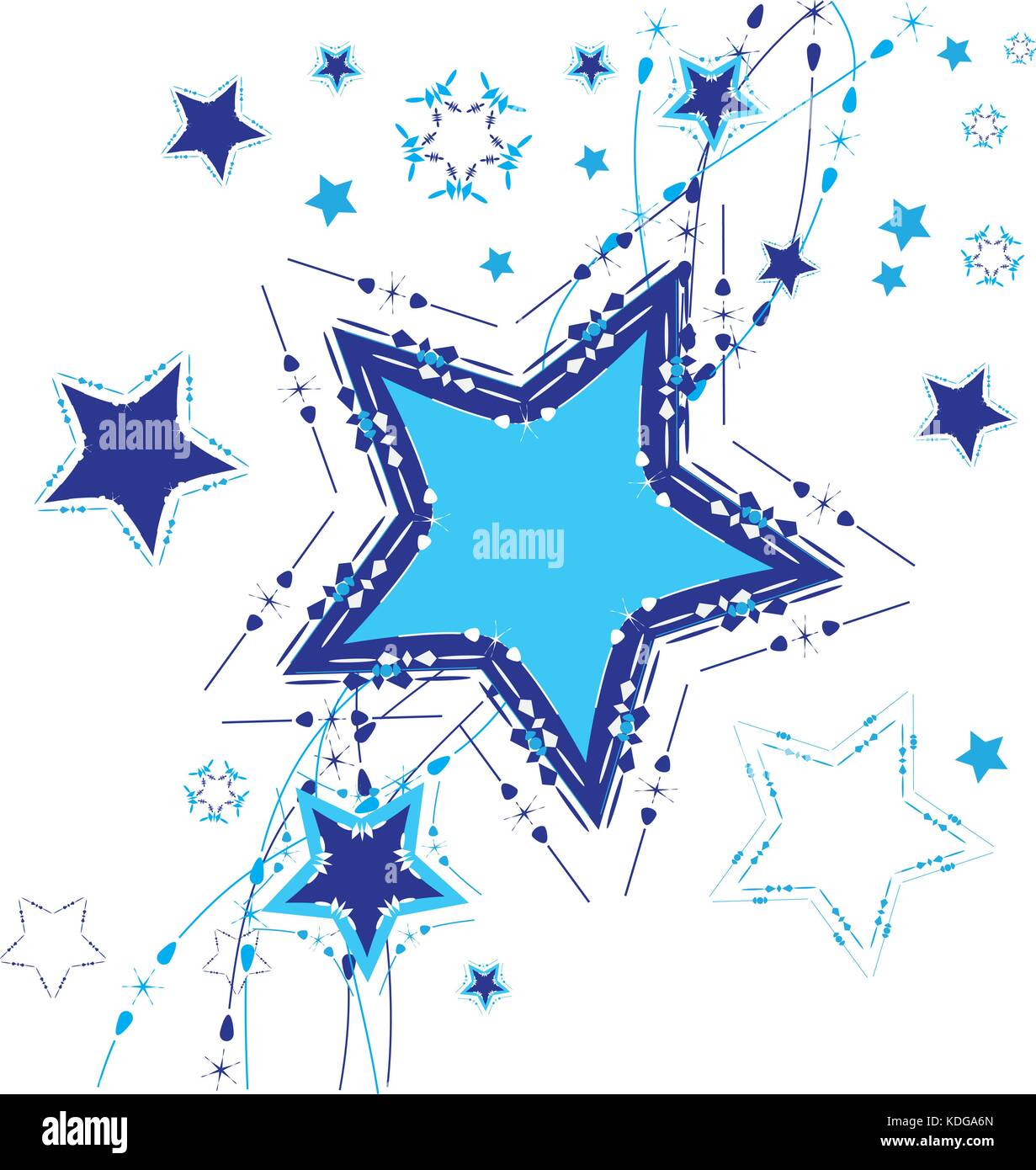 Star ornaments Stock Vector Images - Alamy