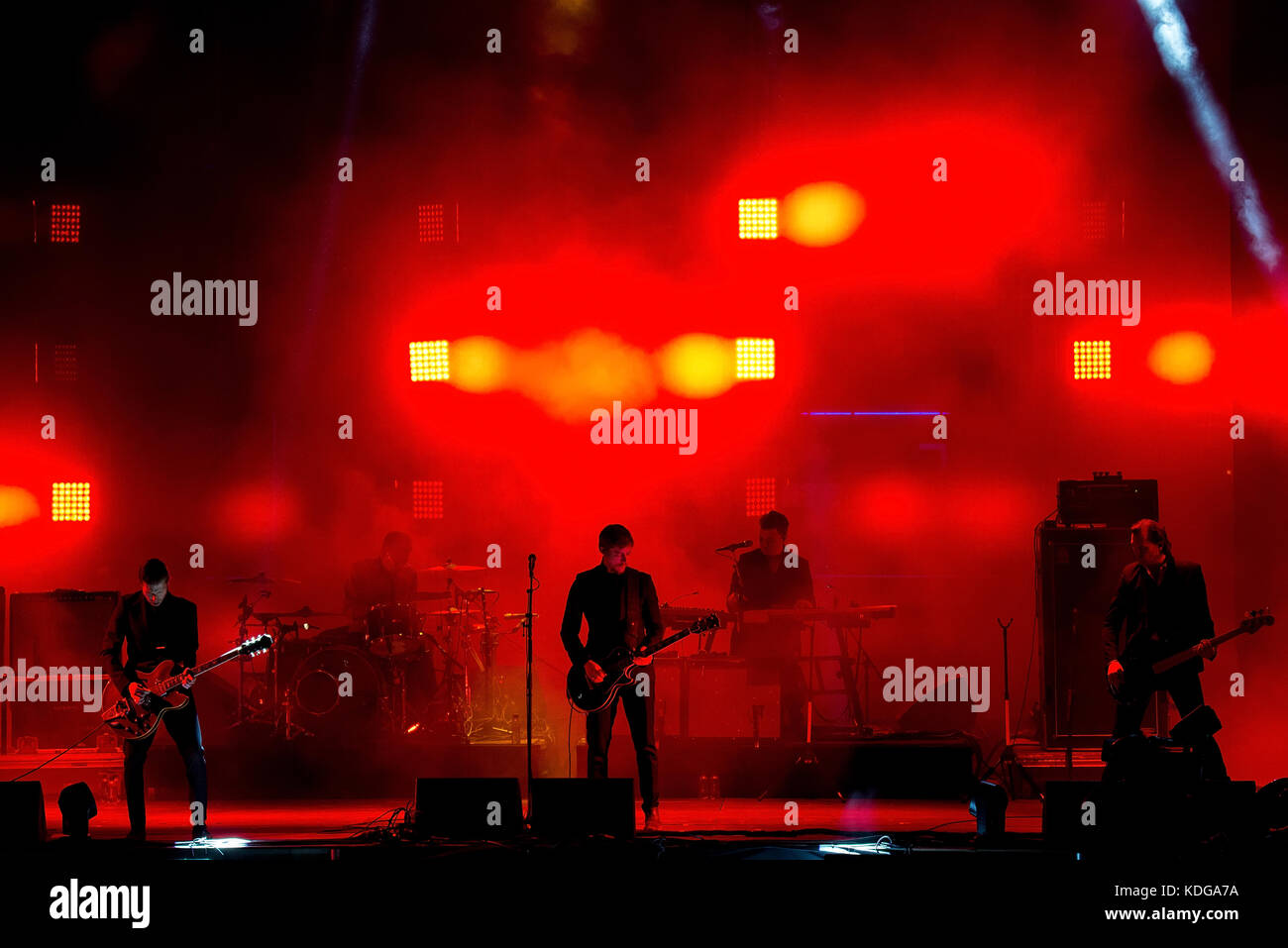 MADRID - SEP 9: Interpol (band) perform in concert at Dcode Music ...