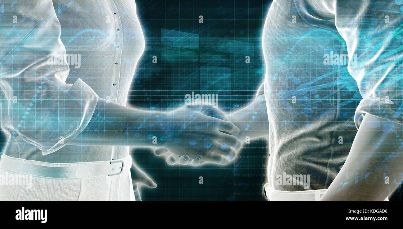 Business Collaboration with two Businessmen Shaking Hands Stock Photo ...