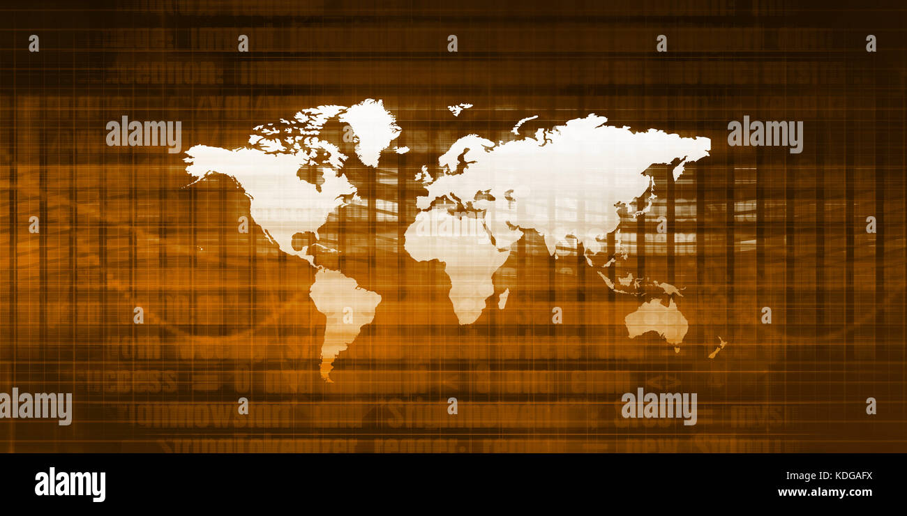Modern Digital Economy on a Global Work Scale Stock Photo - Alamy