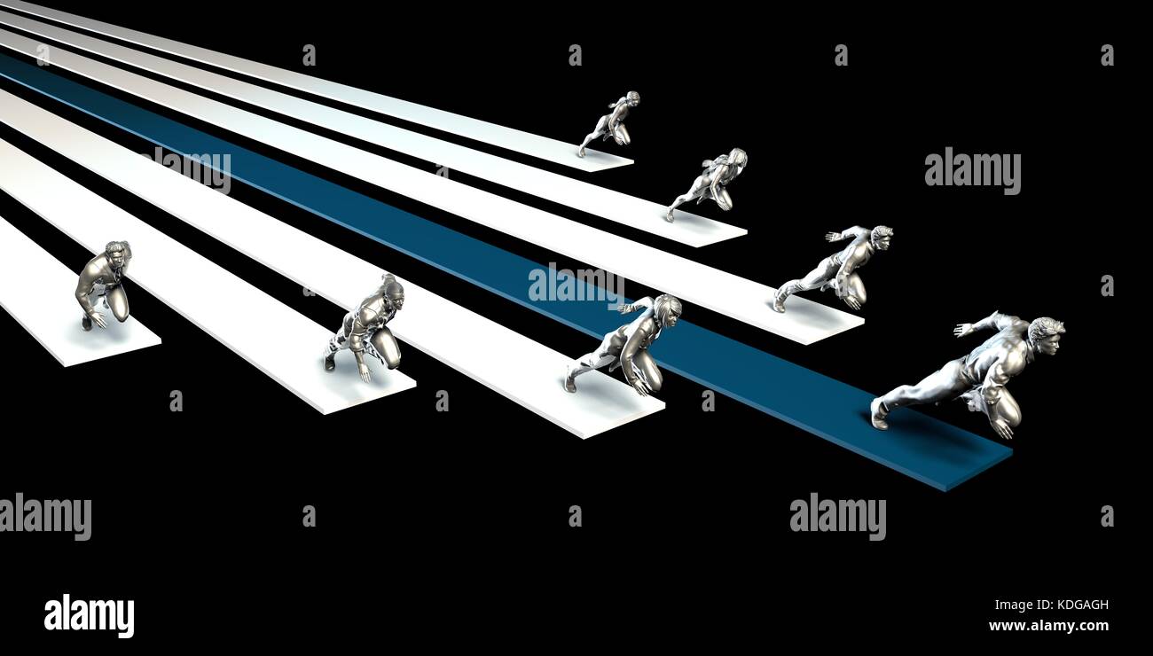 Effective Marketing Performance and Market Leader Business Concept ...