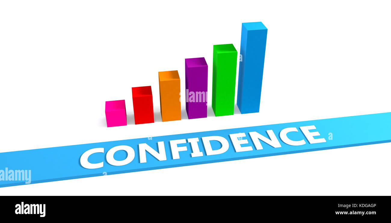 Great Confidence Concept with Good Chart Showing Progress Stock Photo ...