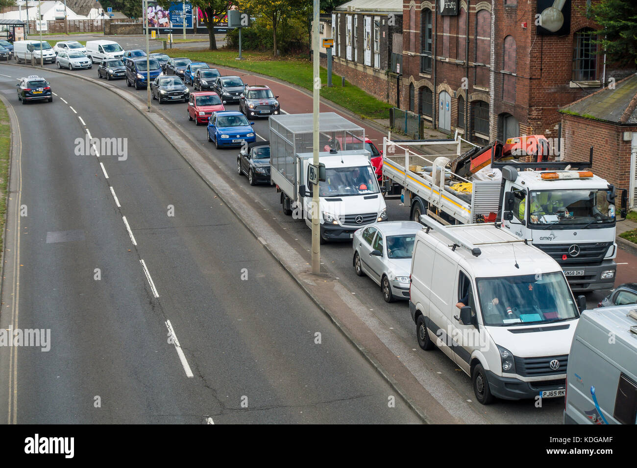 Traffic Jam,Queue,Dual Carriageway,Canterbury Ring Road,Kent,England ...