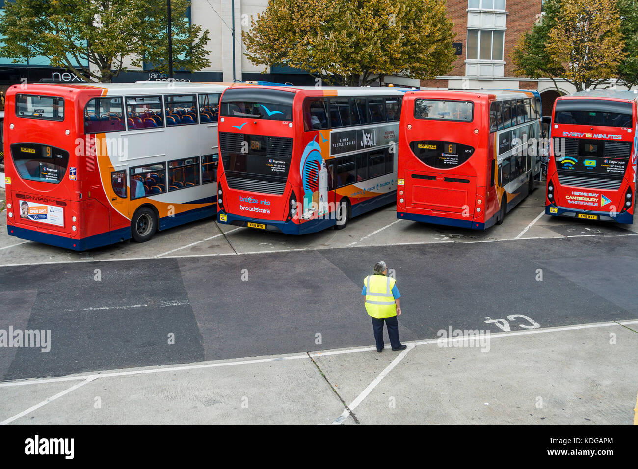Banksman,Banksperson,Directing,Buses,Canterbury Bus Station,Depot,Kent ...