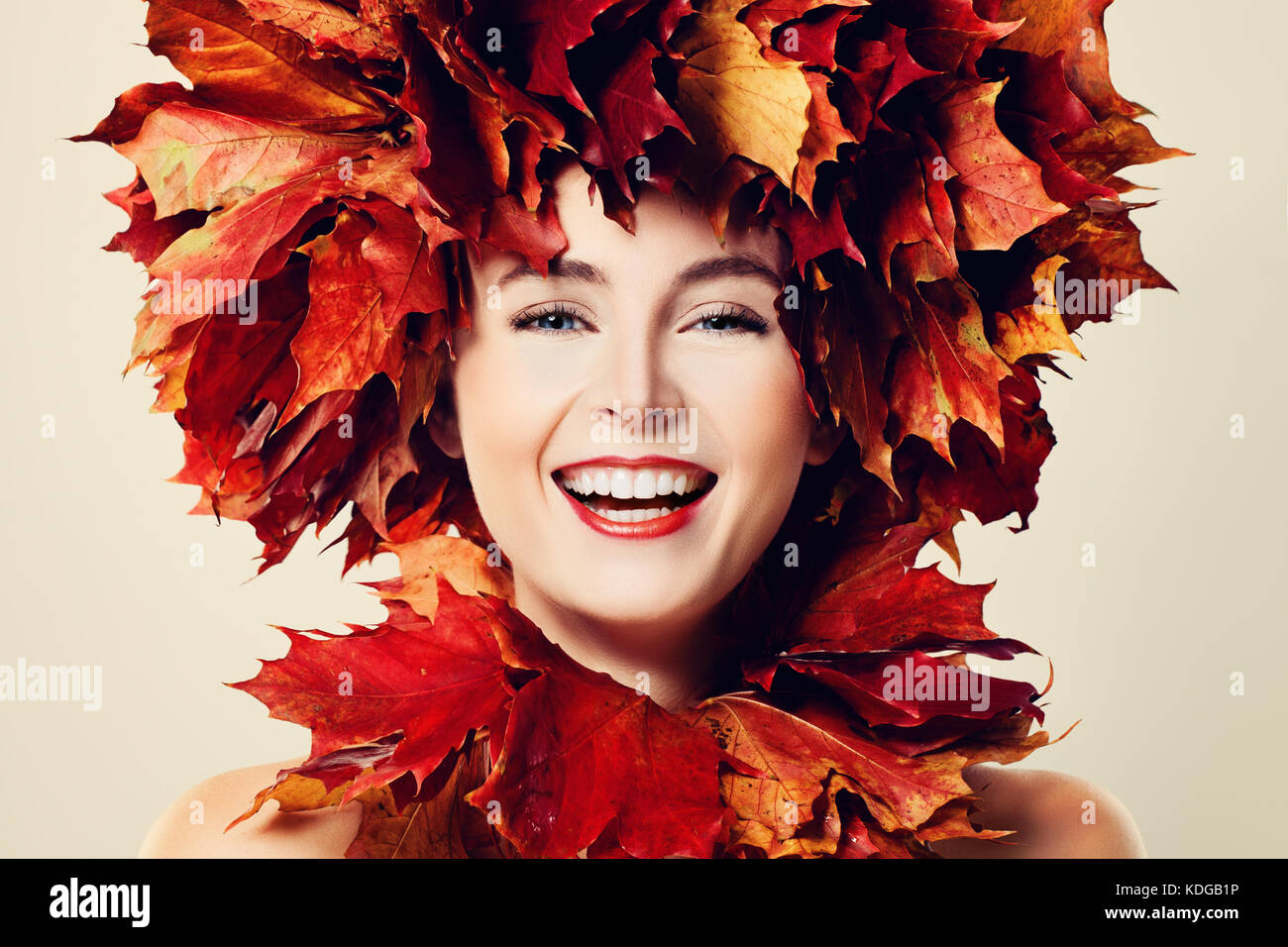 Model and autumn hi-res stock photography and images - Alamy