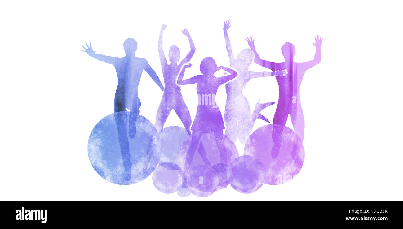 People Dancing at a Party as An Abstract Concept Stock Photo - Alamy