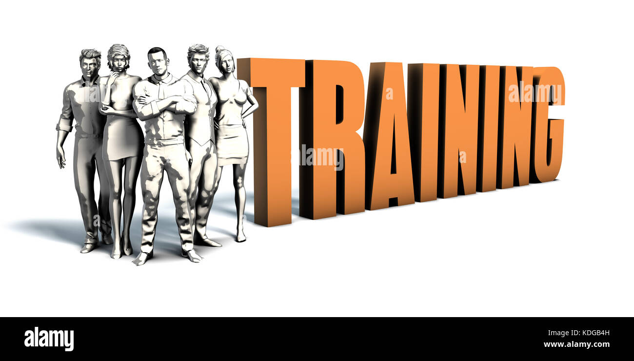Business People Team Focusing on Improving Training as a Concept Stock ...
