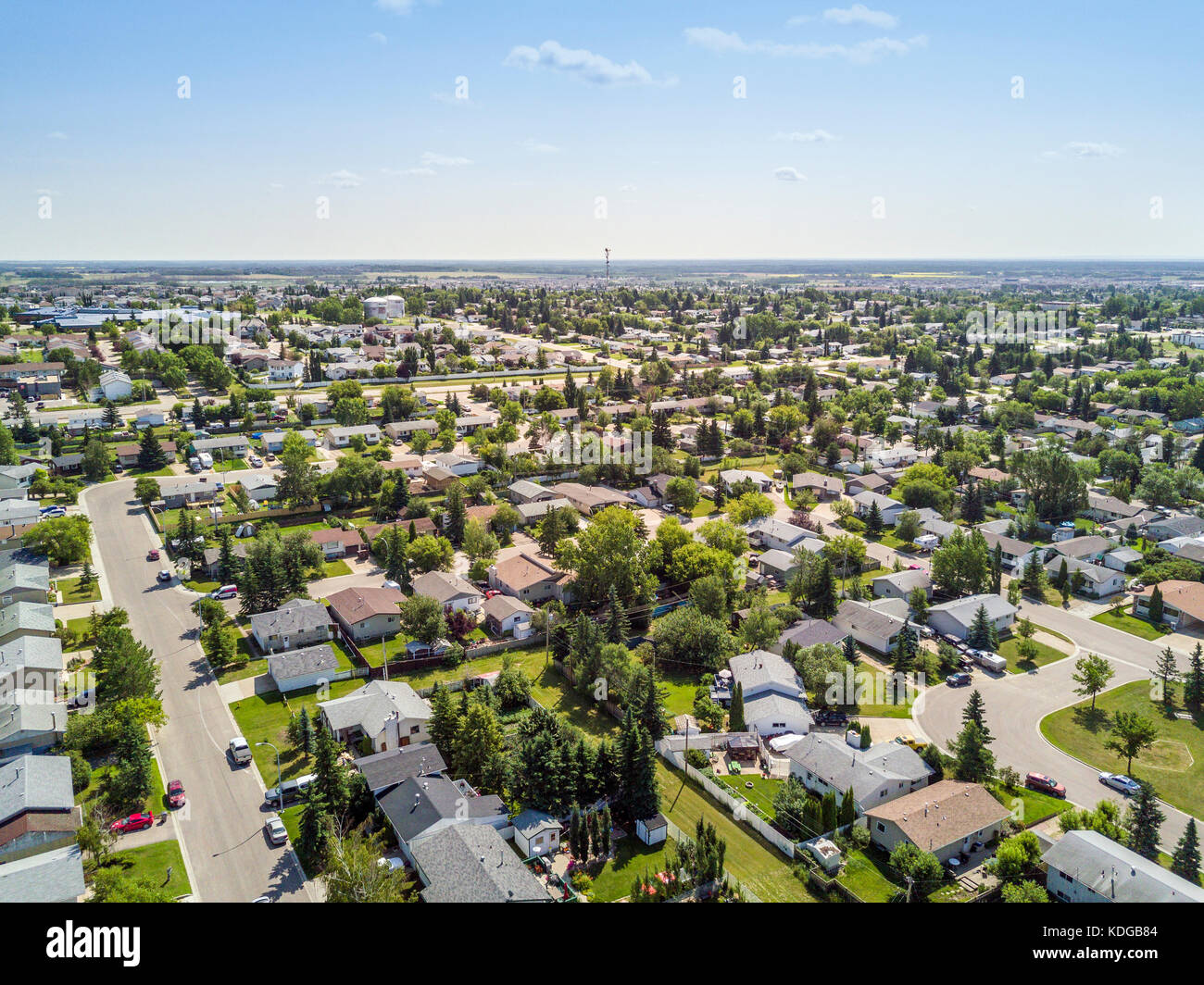 Residential area of Grande Prairie in Alberta, Canada Stock Photo - Alamy