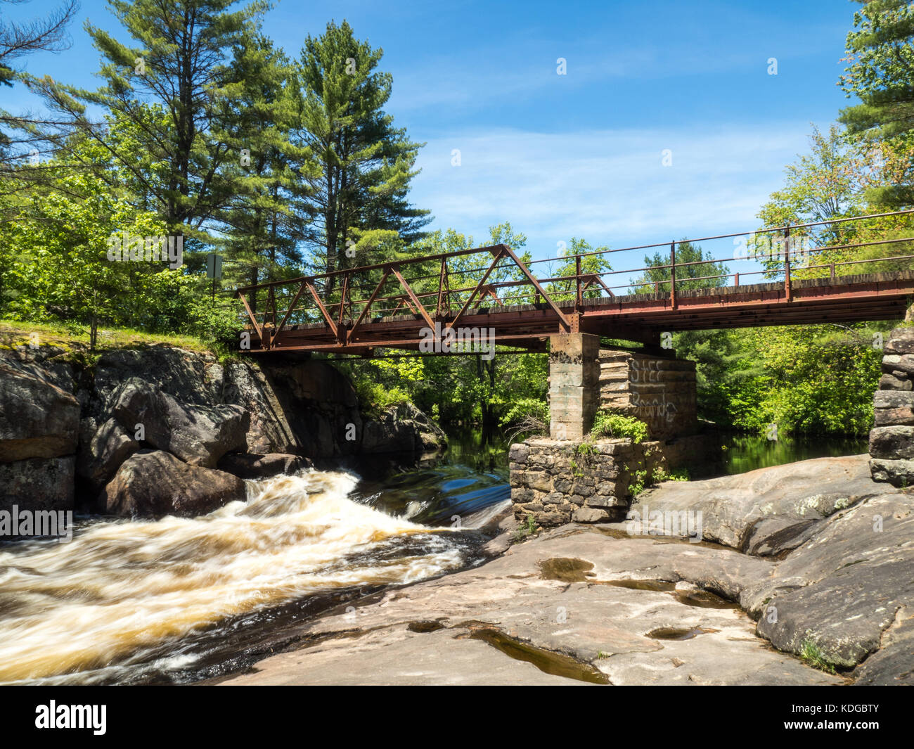 Black River Victoria Falls Ontario Canada Stock Photo - Alamy