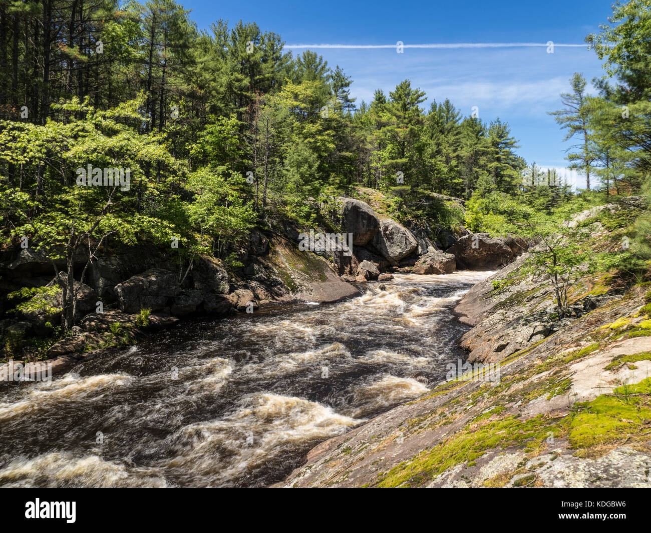 Black River Victoria Falls Ontario Canada Stock Photo - Alamy