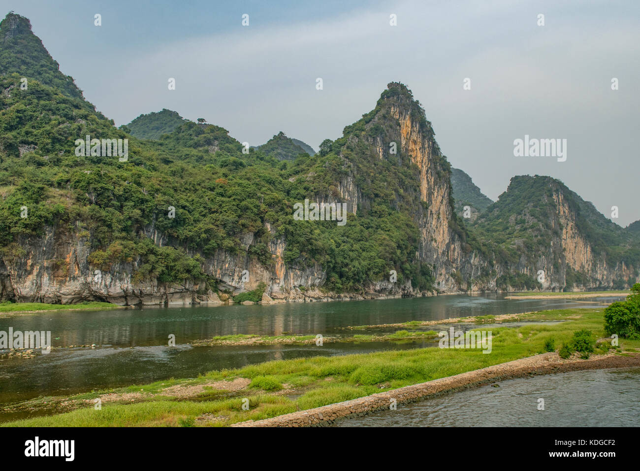 View on Lijiang River, South of Guilin, Guangxi, China Stock Photo - Alamy