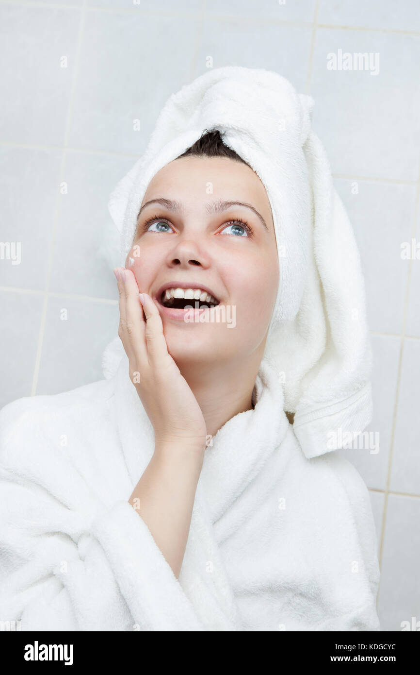 Lady after bath hi-res stock photography and images - Alamy