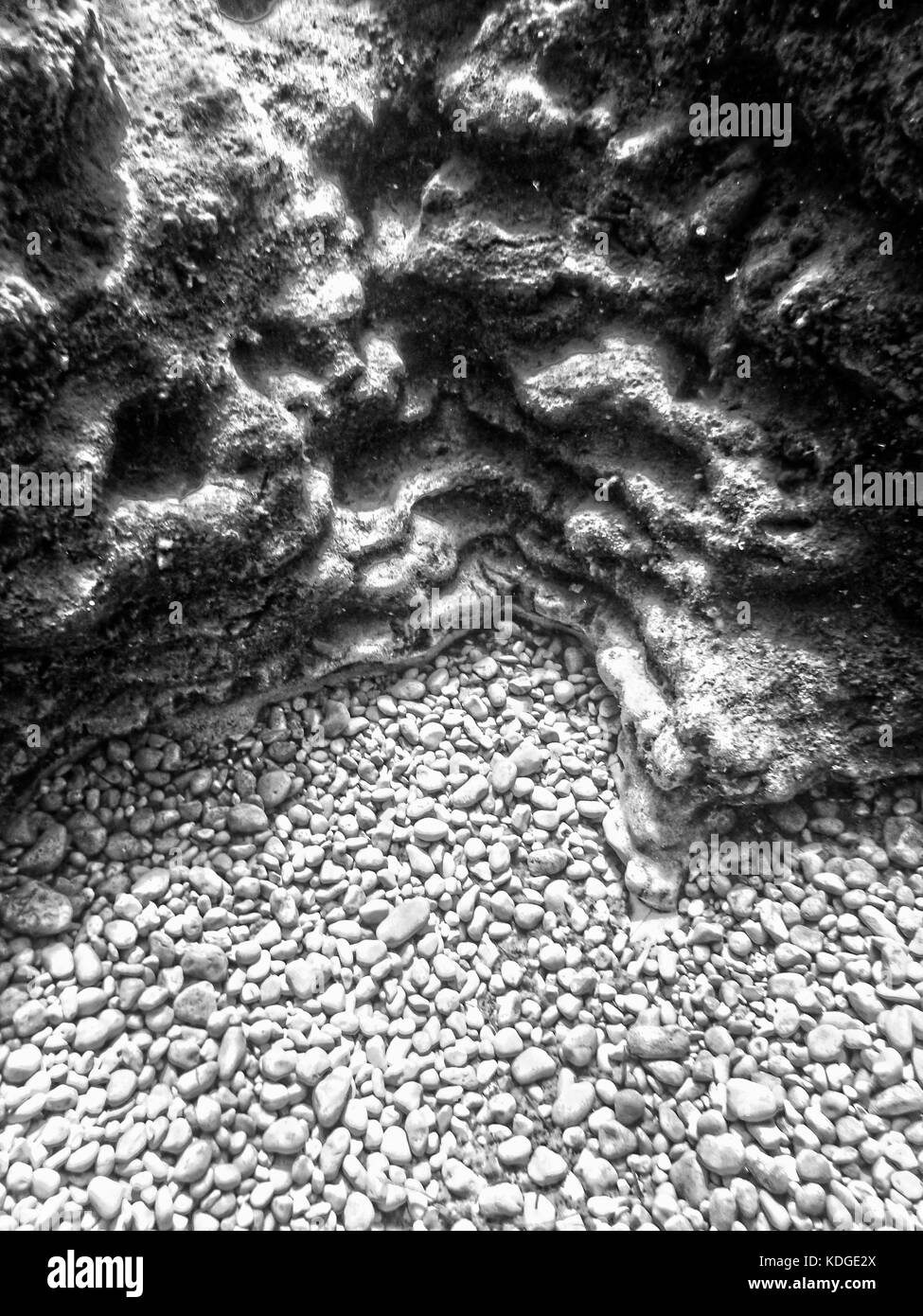 Bahar ic-Caghaq seabed in Malta, literally translates to Sea of Pebbles ...