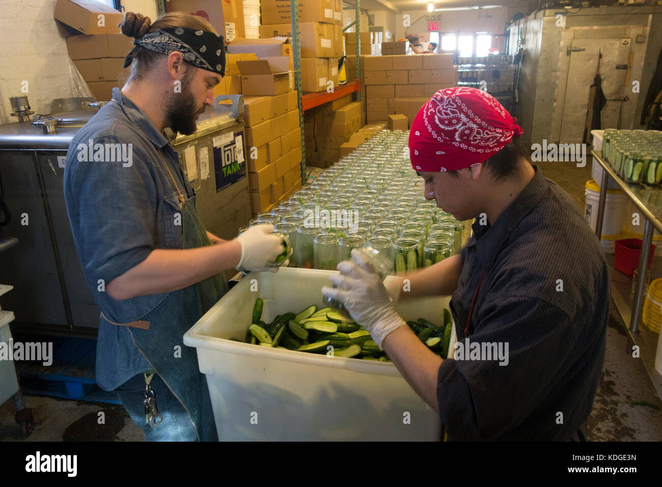 Brooklyn Brine pickles company NYC Stock Photo - Alamy