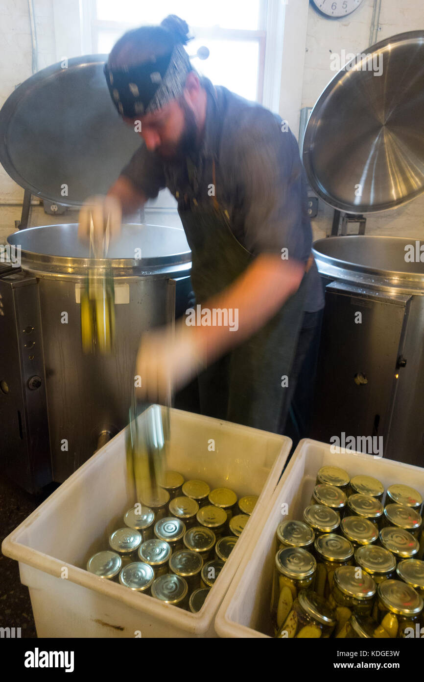 Brooklyn Brine pickles company NYC Stock Photo - Alamy