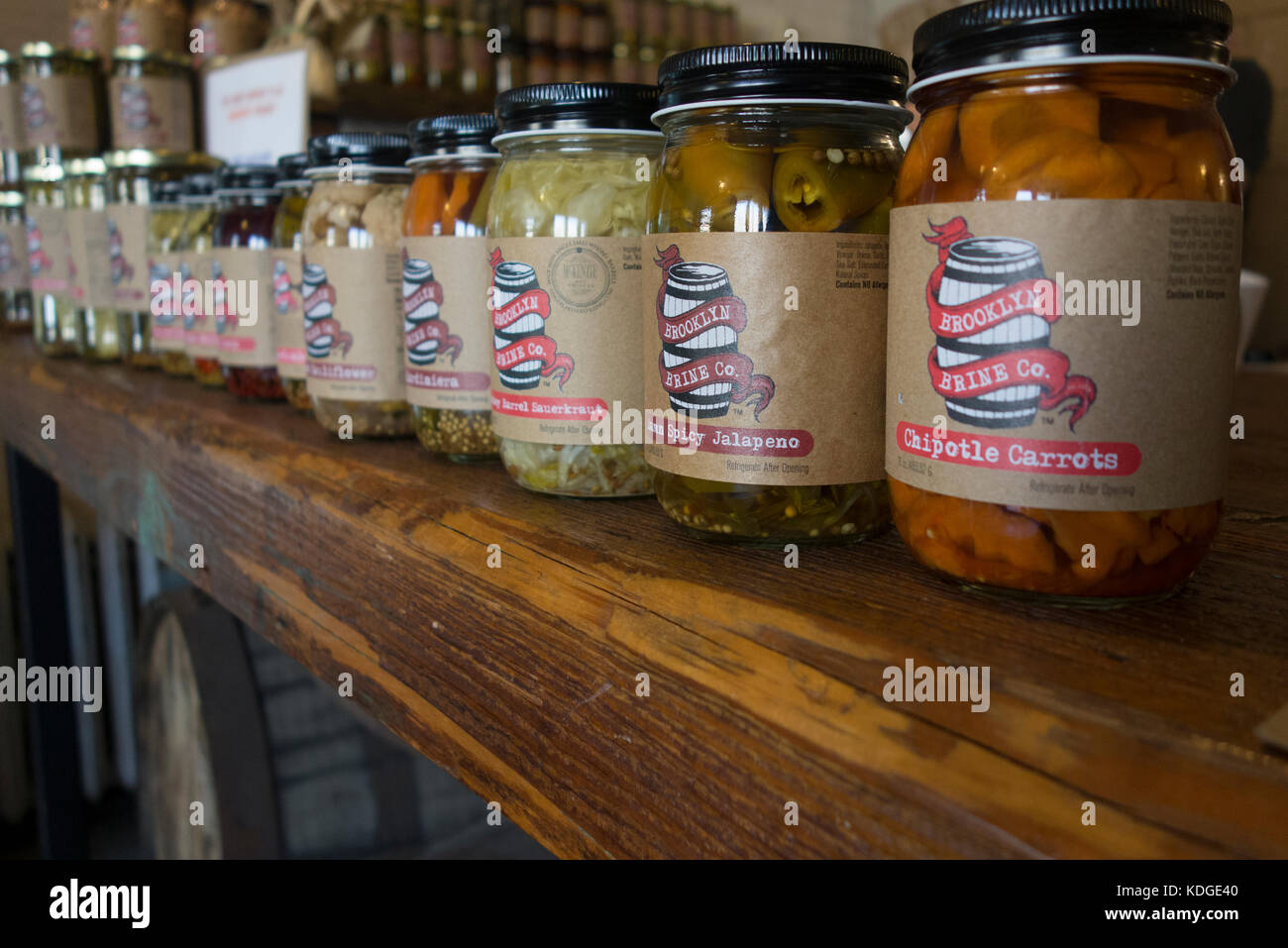 Brooklyn Brine pickles company NYC Stock Photo - Alamy