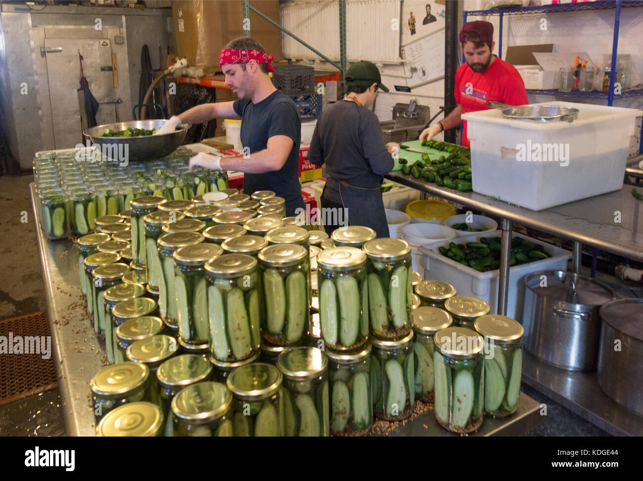 Brooklyn Brine pickles company NYC Stock Photo - Alamy
