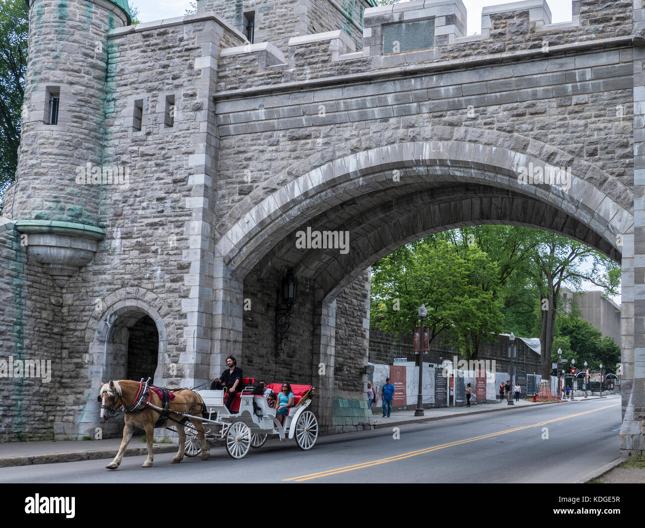 Saint Louis Gate, Vieux Quebec, Old Town, Quebec City, Canada Stock ...