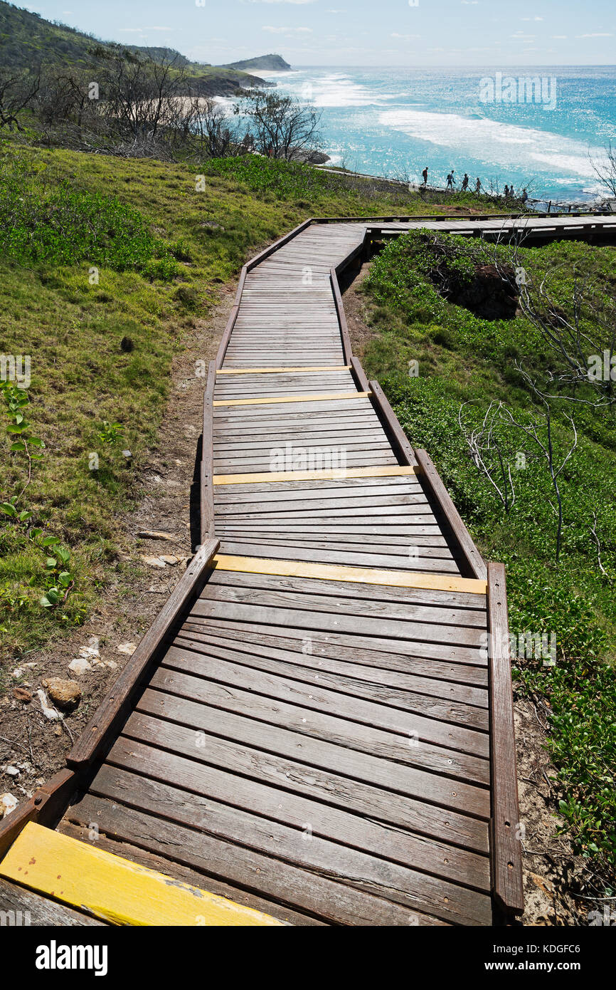 in australia the walkway to the beach of Hervey Bay Fraser Island like ...