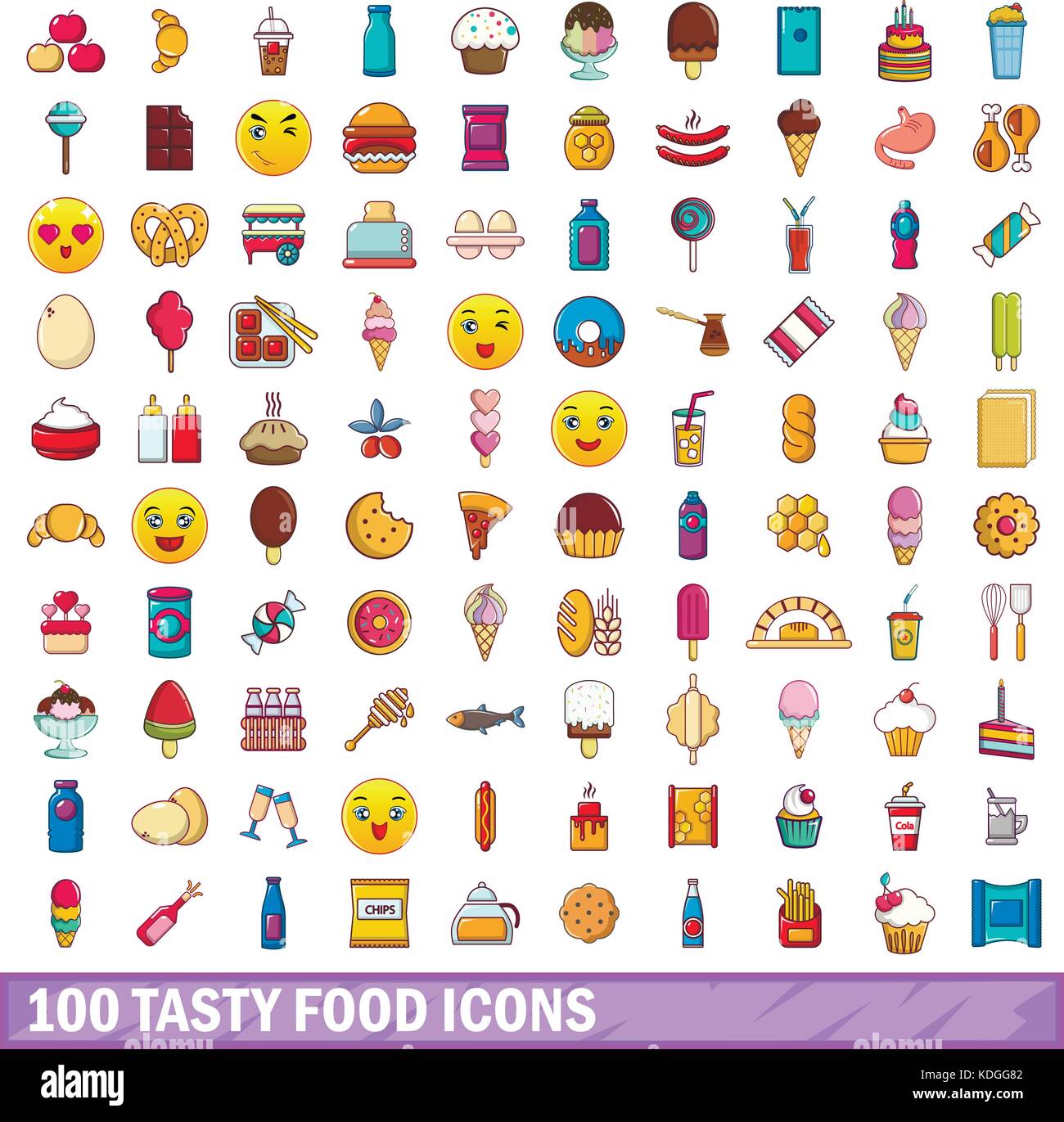 Fish chips bread roll tea Stock Vector Images - Alamy