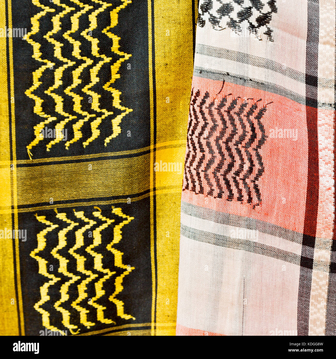 the texture of the cotton traditional symbolic arabian scarf like ...