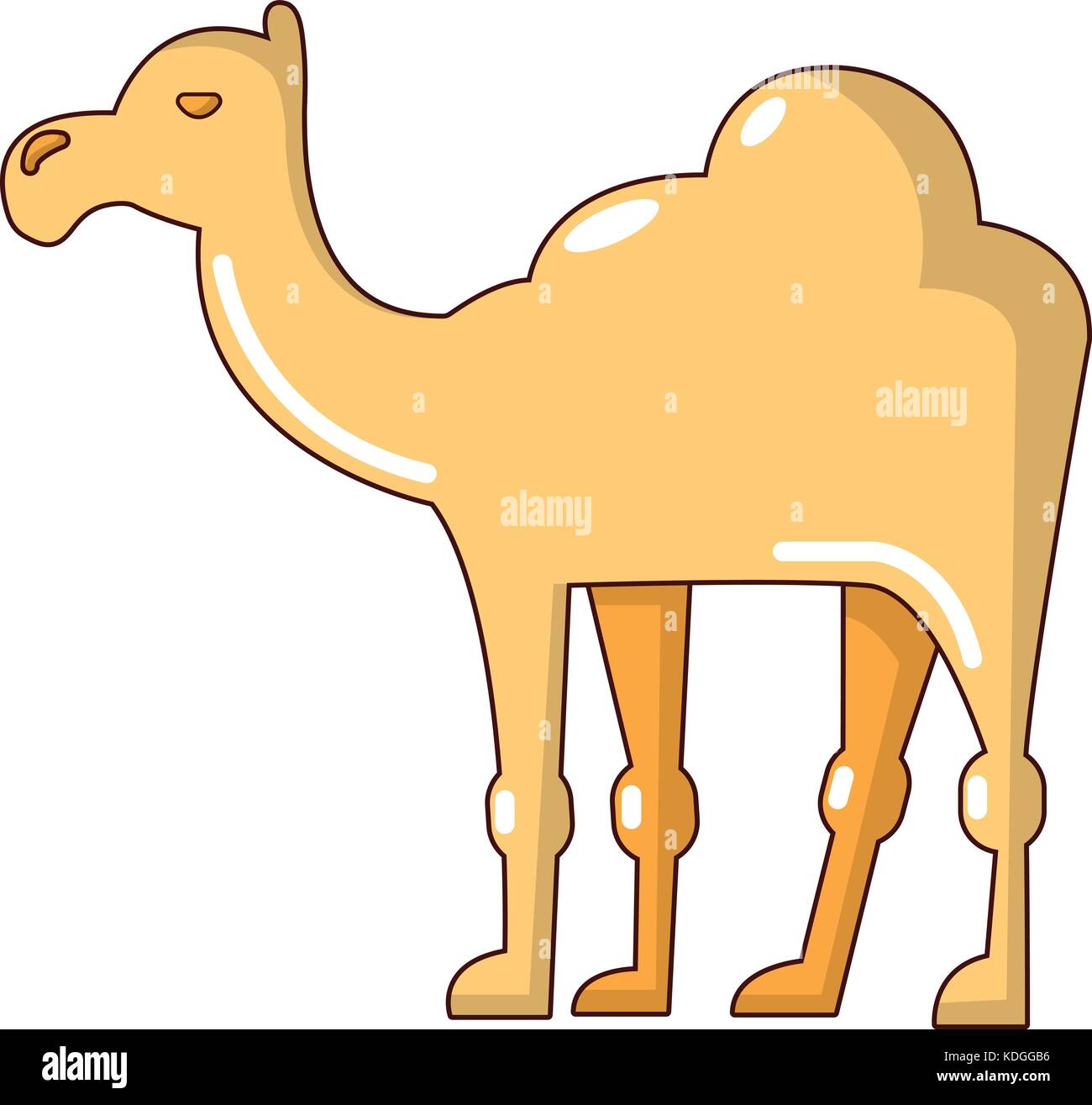 Camel side view cartoon hi-res stock photography and images - Alamy