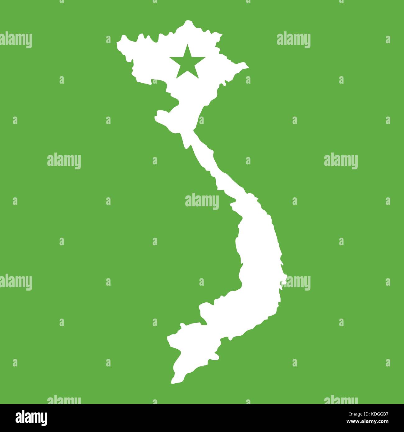 Vietnam map icon green Stock Vector Image & Art - Alamy