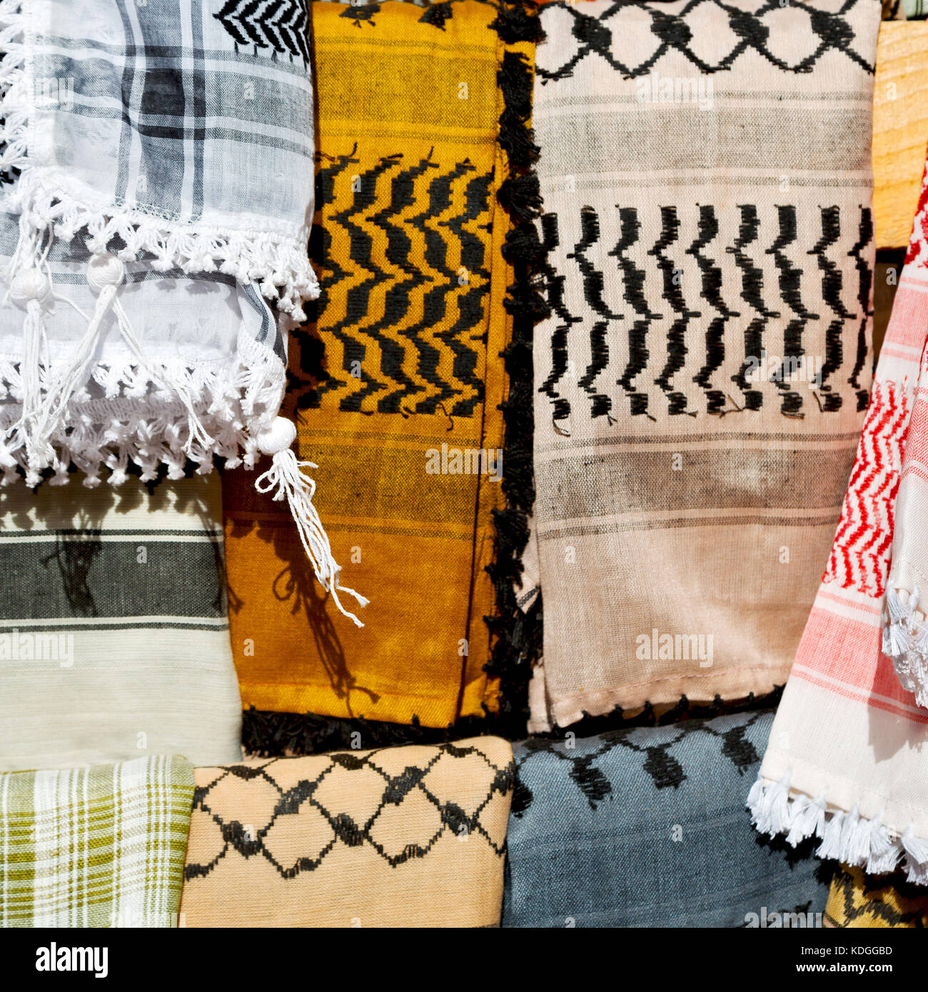 the texture of the cotton traditional symbolic arabian scarf like ...