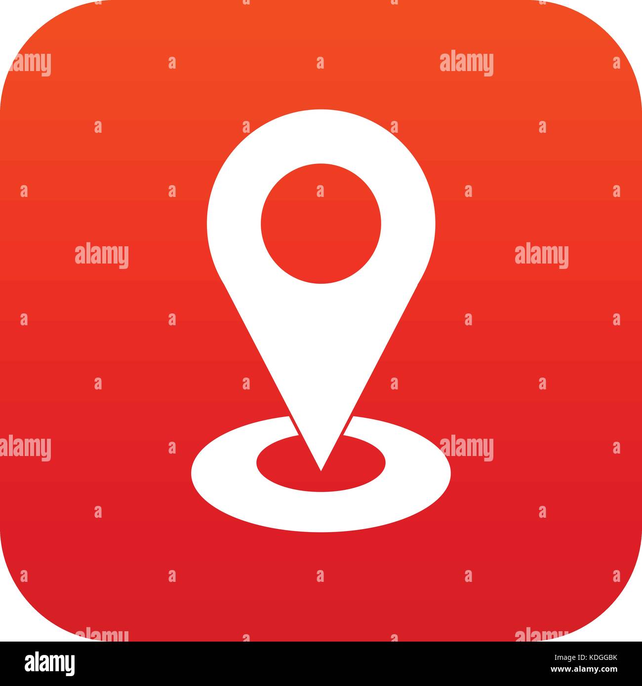 Map pointer icon digital red Stock Vector Image & Art - Alamy