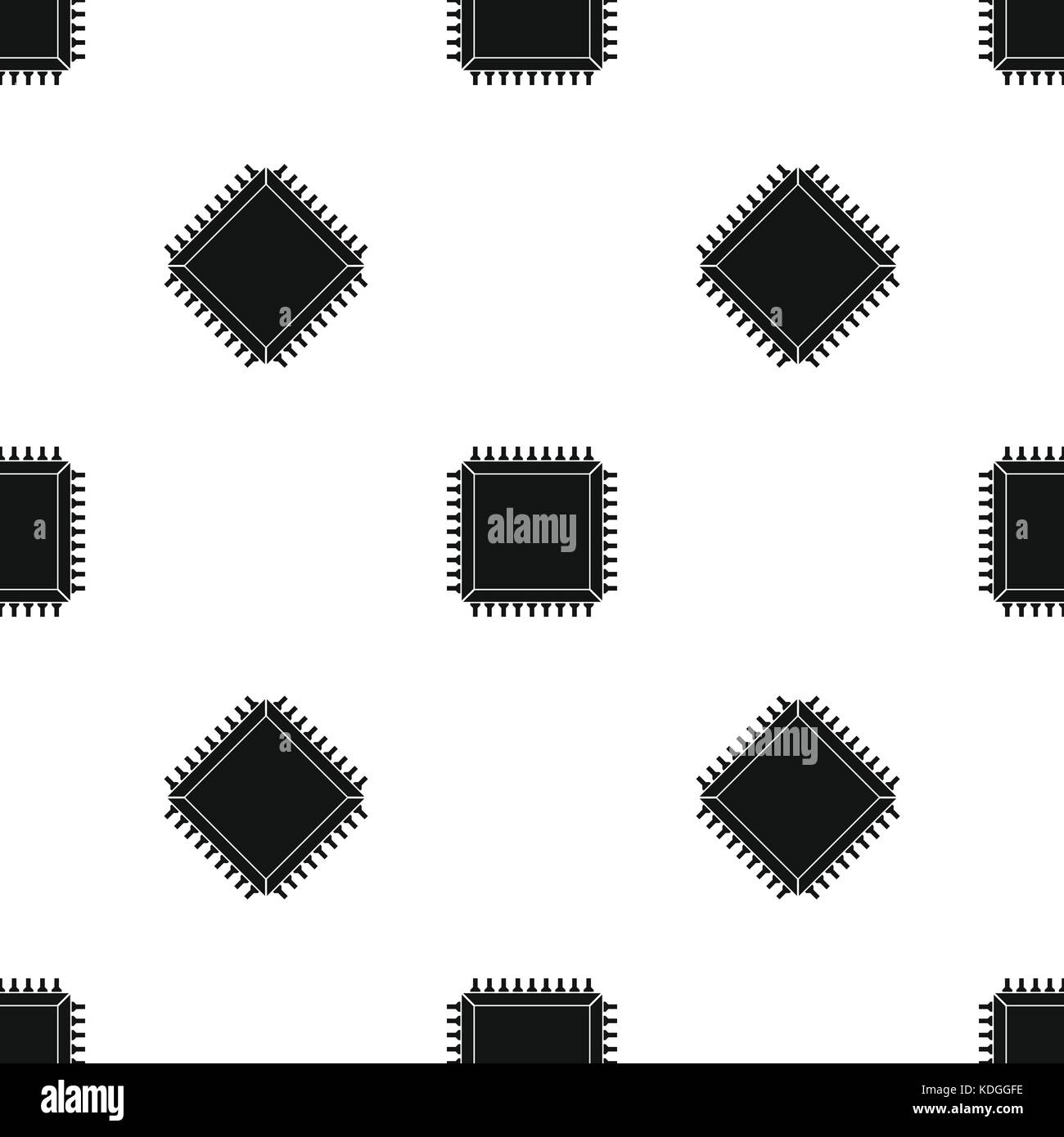 Computer microchip pattern seamless black Stock Vector Image & Art - Alamy