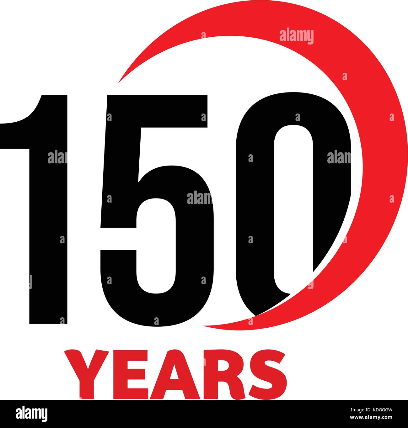 150th year anniversary Stock Vector Images - Alamy