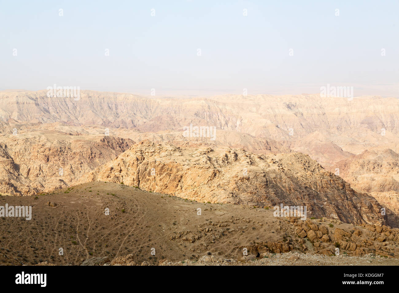 in the mountain of eden jordan the view from the antique castle Stock ...