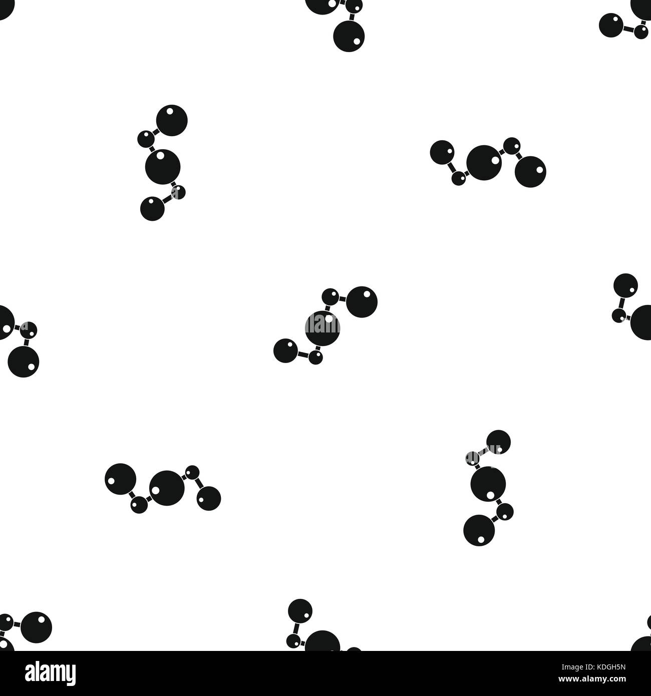 Chemical and physical molecules pattern seamless black Stock Vector ...