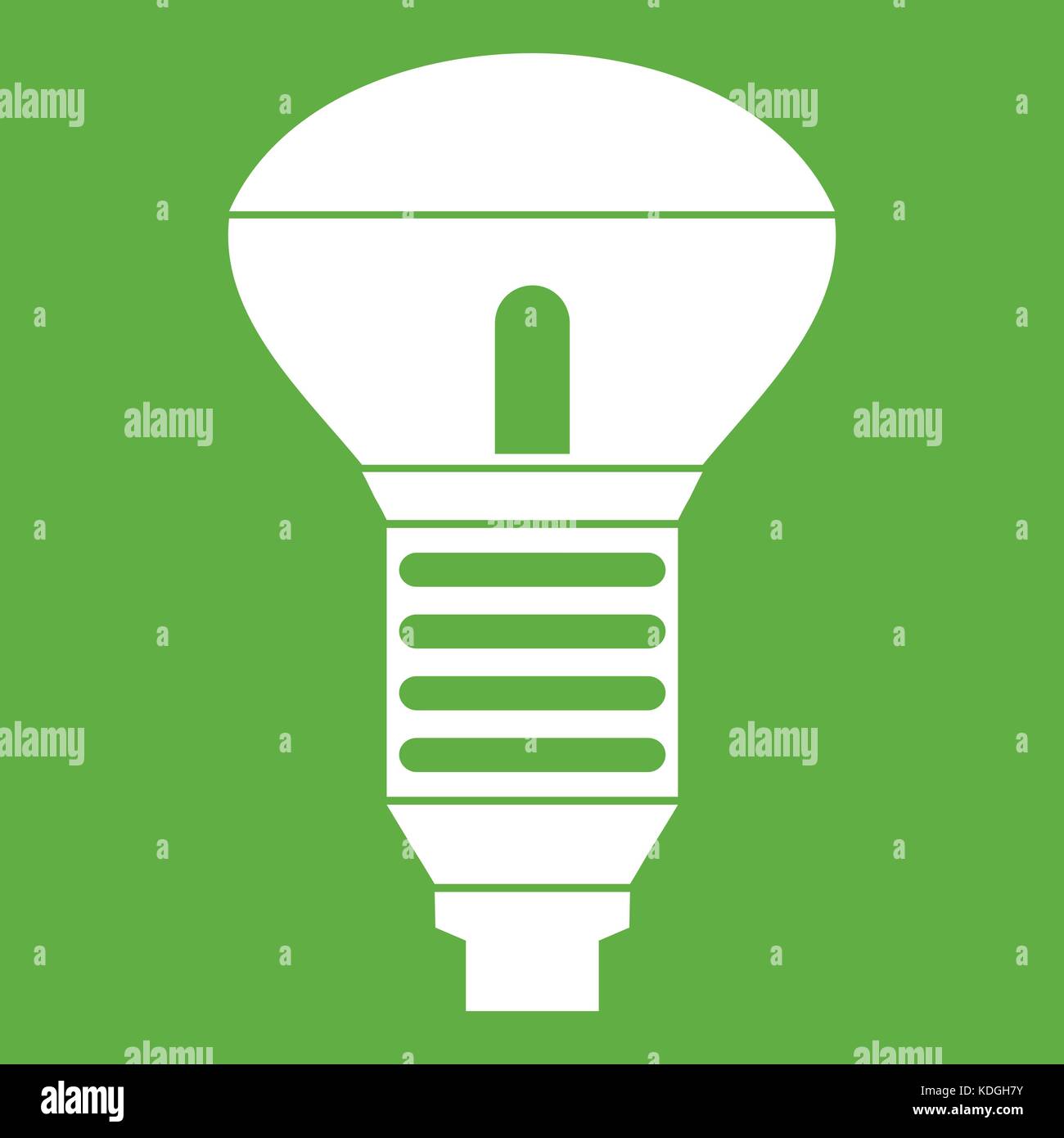 Led bulb icon green Stock Vector Image & Art - Alamy