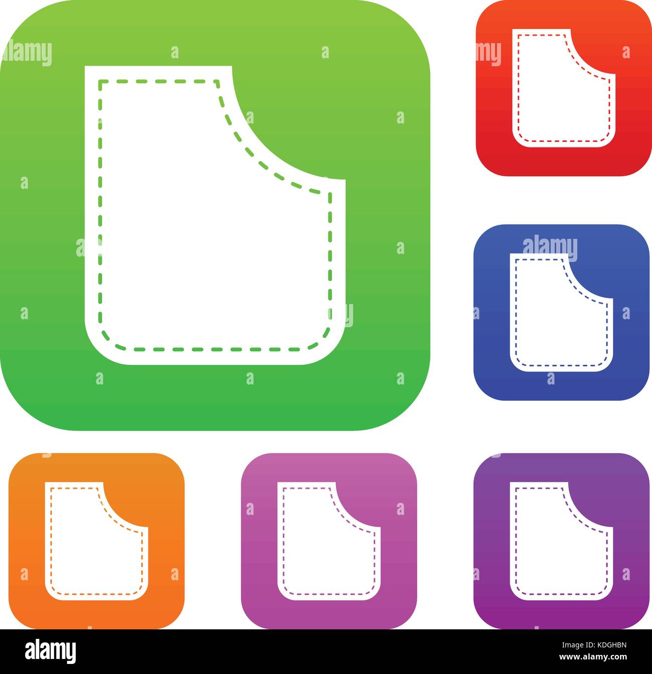 Abstract pocket set color collection Stock Vector Image & Art - Alamy