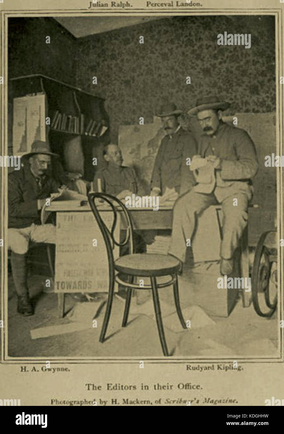 Ralph, Landon, Gwynne and Kipling 1900 1901 Stock Photo - Alamy