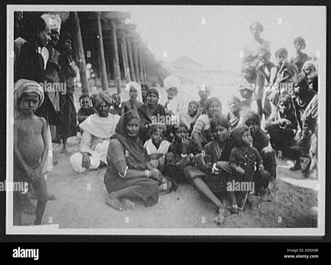 Madras group of Tamil natives at the pier LCCN2004707336 Stock Photo ...