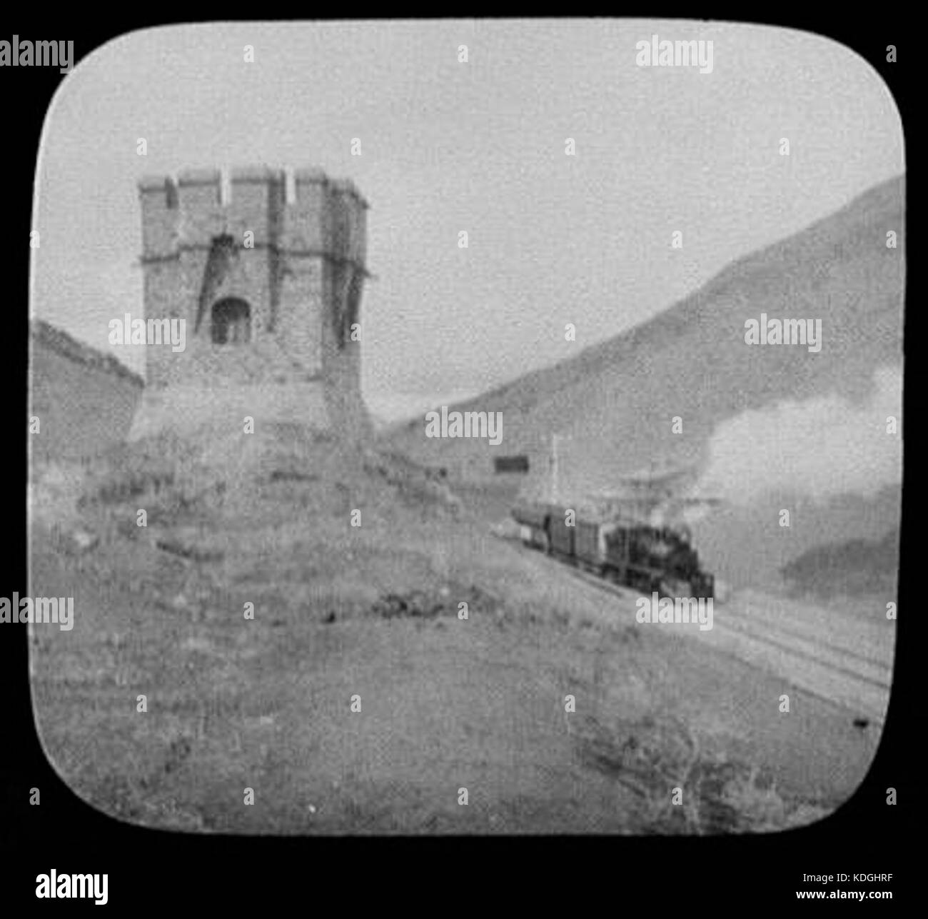 Kach station and blockhouse near the divide between Harnai and Quetta ...